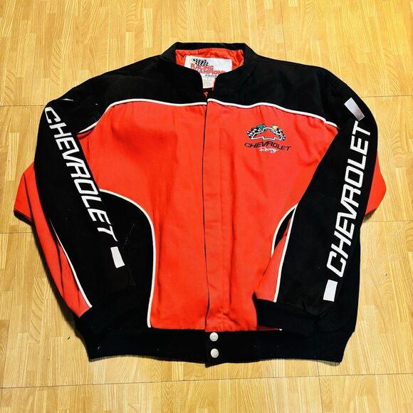 No Brand | Jackets & Coats | Nascar Chevrolet Red Black Embroidered ...